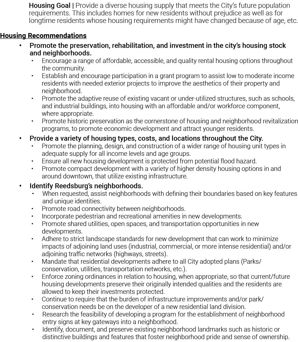 Reedsburg Comprehensive Plan - Vision and Recommendations